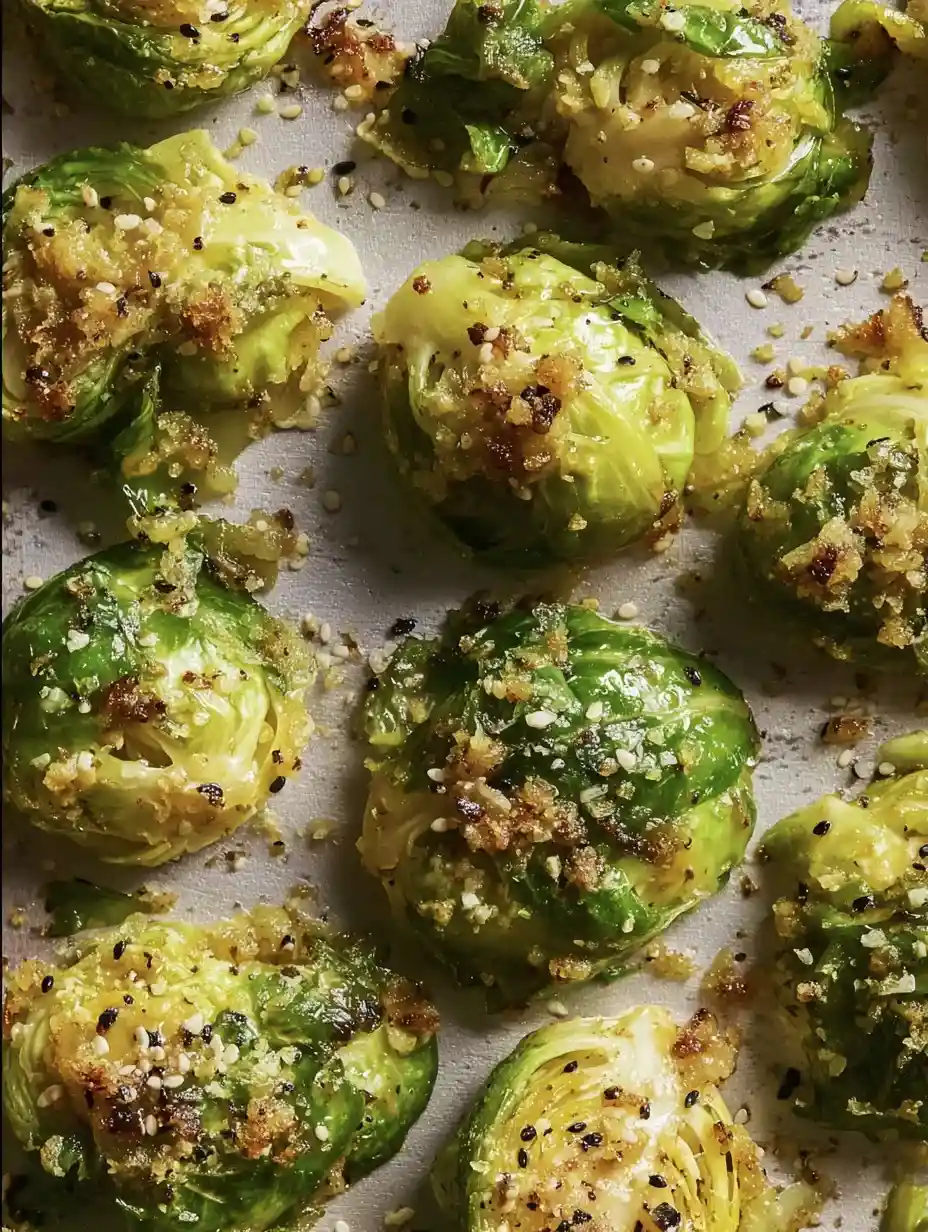Crispy Smashed Brussels Sprouts Recipe (Easy & Cheesy!)