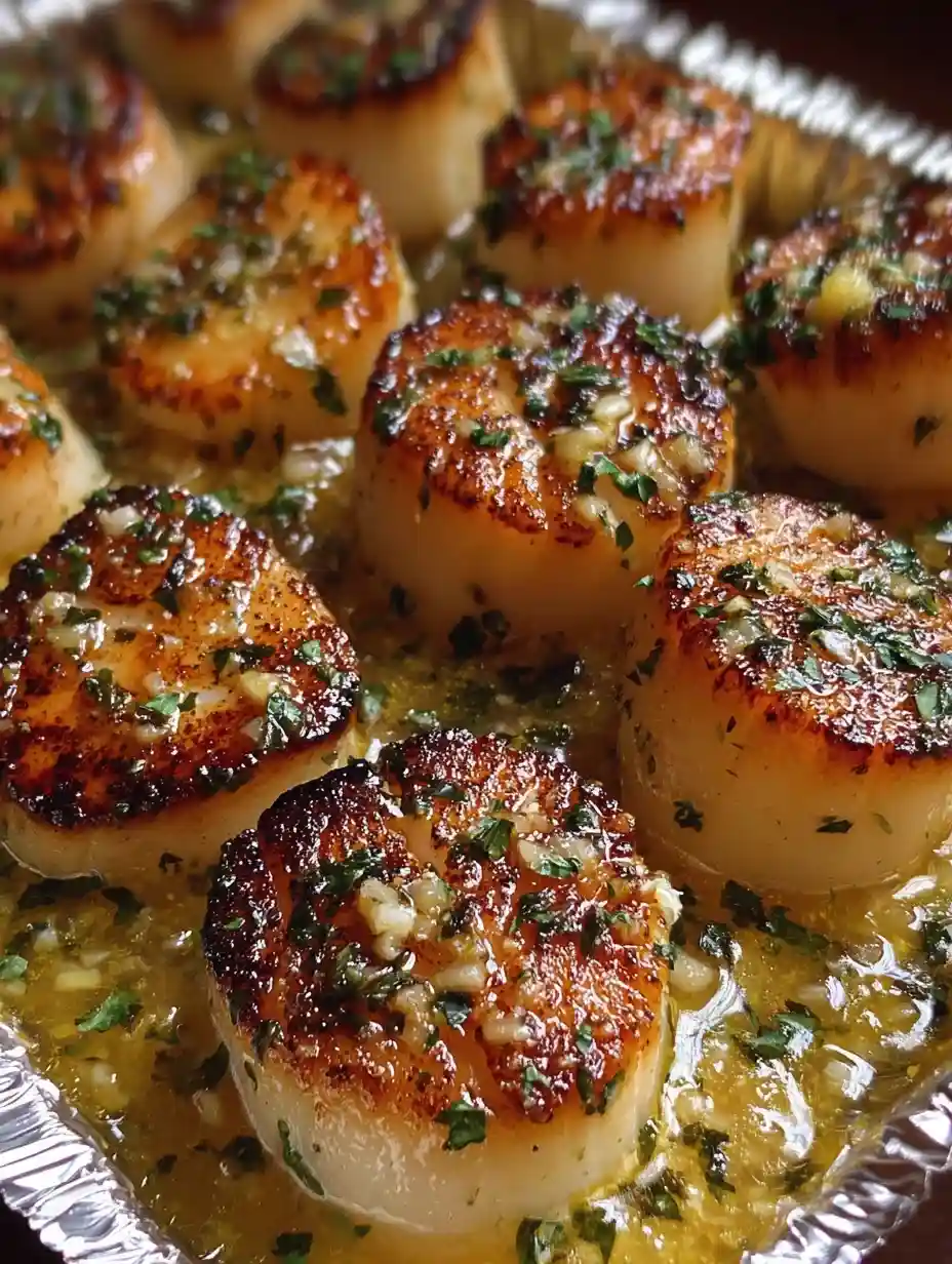 Garlic Butter Baked Scallops – Tender, Crispy & Easy Recipe