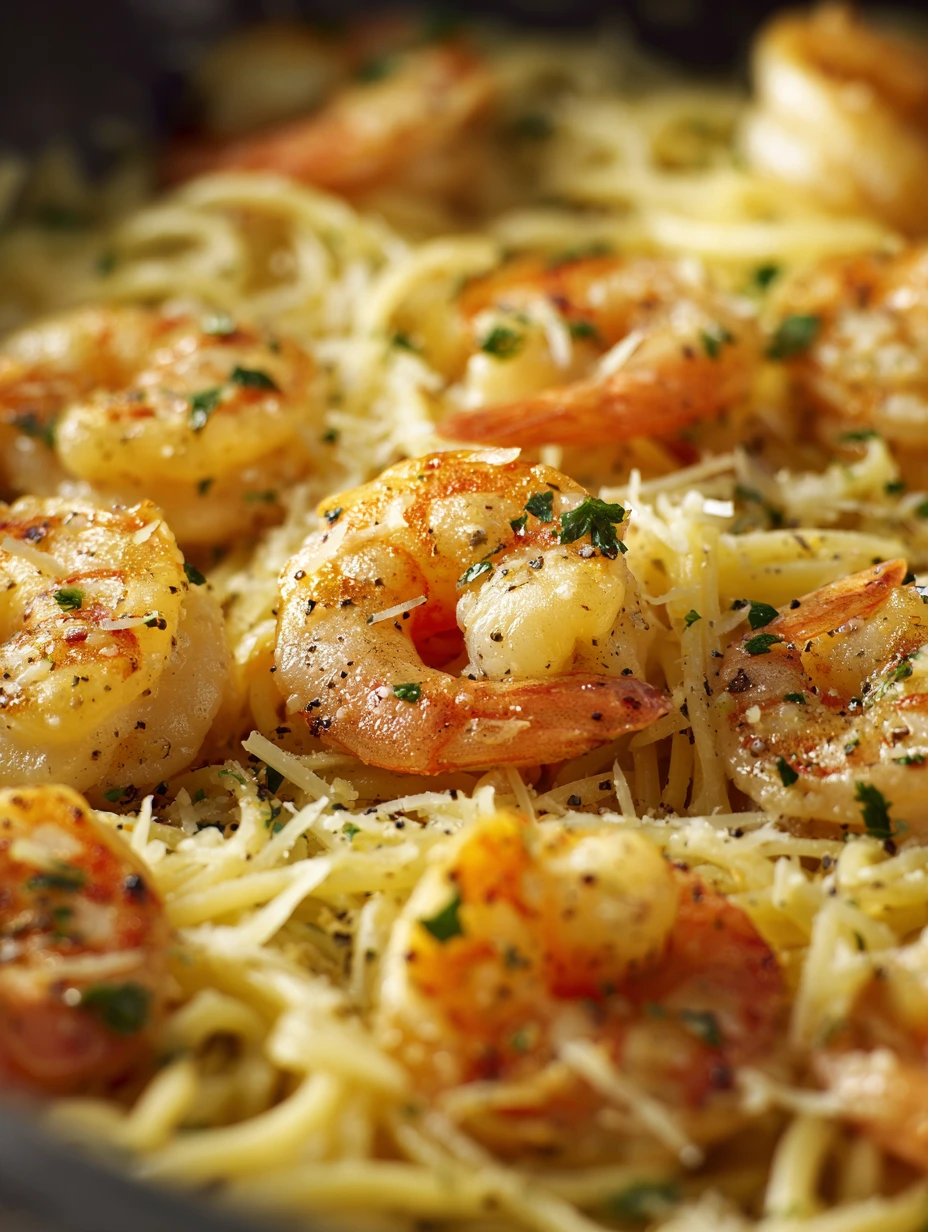 Garlic Parmesan Shrimp Scampi Pasta – Quick & Creamy