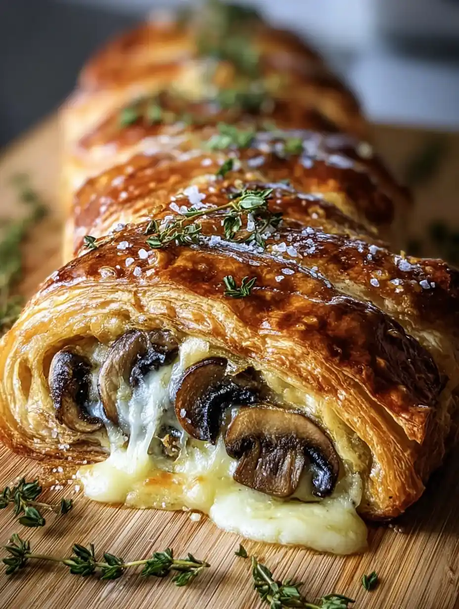 Herbed Mushroom & Gruyère Pastry Plait | Easy Elegant Bake