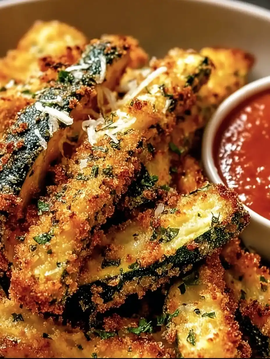 Crispy Parmesan Zucchini Fries – Easy Oven-Baked Snack