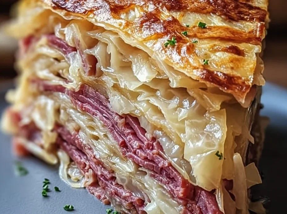 Savory Reuben Bake (Rye Bread Casserole Recipe) - Sanji Cuisine