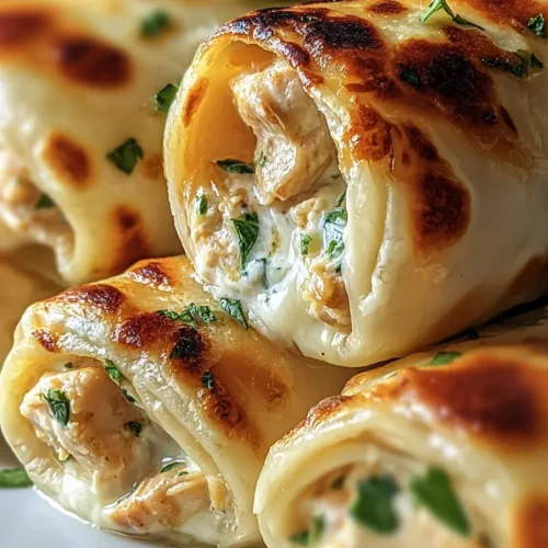 Cheesy Garlic Chicken Rolls – Easy Stuffed Chicken Recipe