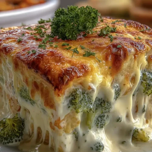 Creamy Broccoli Cottage Cheese Bake (High-Protein Comfort Food)