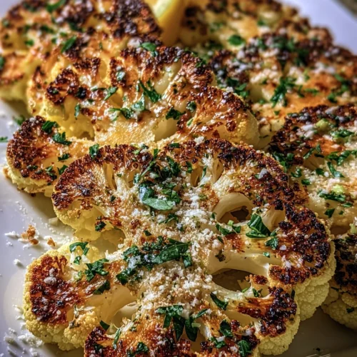 Garlic Butter Parmesan Cauliflower Steaks Recipe