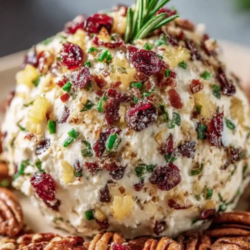 Pineapple Cranberry Pecan Cheese Ball Recipe (Holiday Hit)
