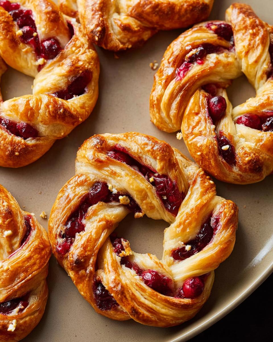 Cranberry-Feta Puff Pastry Wreaths: 7 Joyful Holiday Bites - Sanji Cuisine