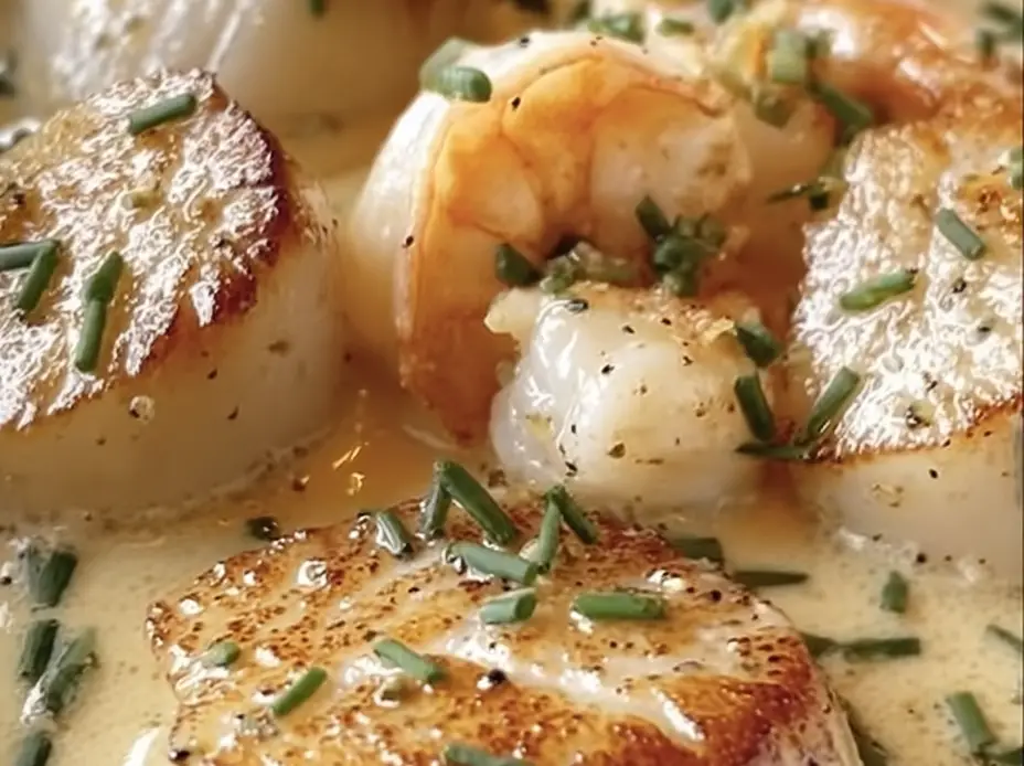 Creamy Garlic Butter Cod Shrimp Skillet (One-Pan Dinner)