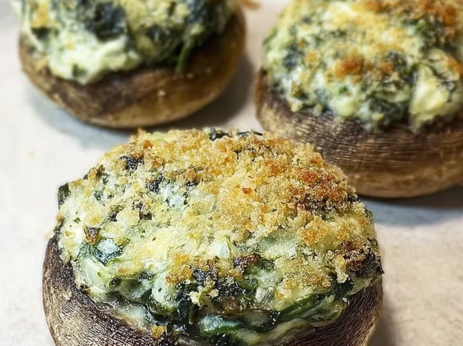 Creamy Garlic Mushroom Stuffed Mushrooms Recipe