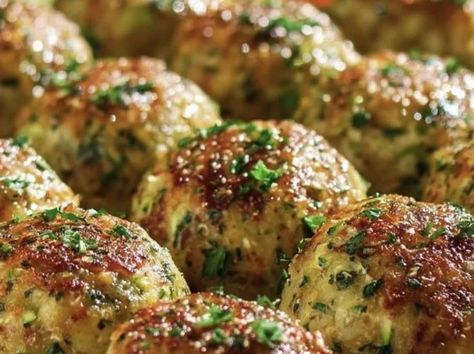 Garlic Lemon Roasted Zucchini Falafel (Baked + Crispy)