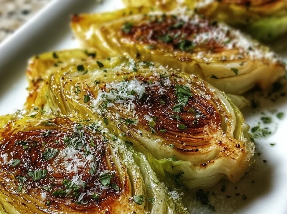 Garlic Soy Roasted Cabbage Wedges (Crispy & Easy)