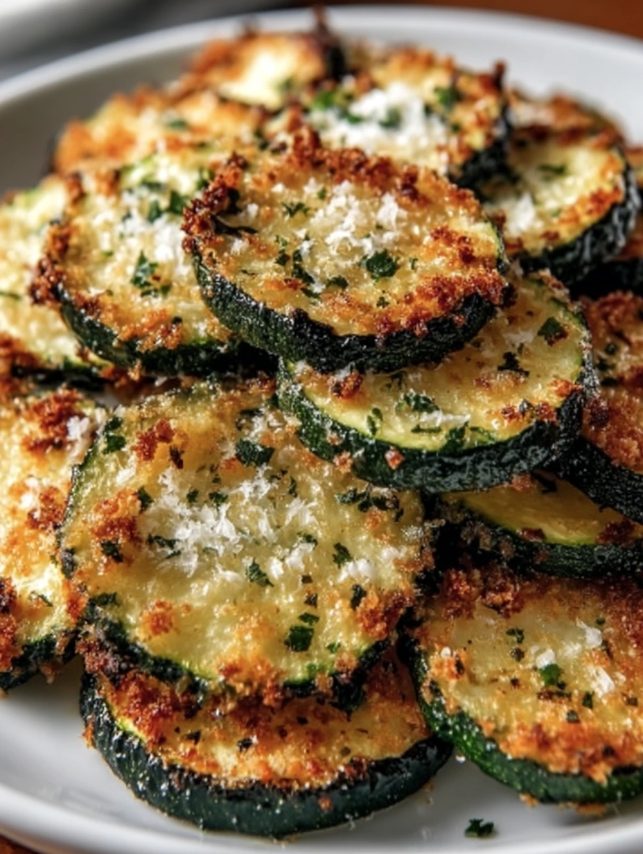 Parmesan Zucchini Chips – Crispy, Cheesy & Oven-Baked