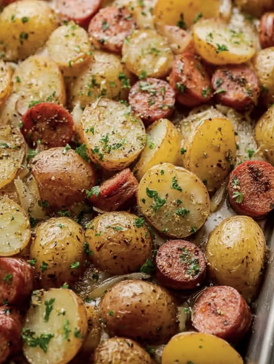 Roasted Potatoes and Kielbasa | Easy One-Pan Dinner Recipe