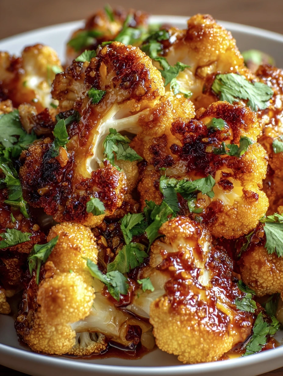 Sweet and Spicy Baked Cauliflower Recipe (Easy & Healthy)