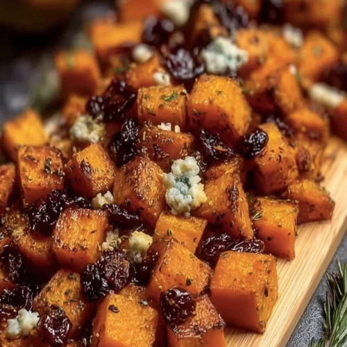 Caramelized Butternut Squash with Gorgonzola & Glaze