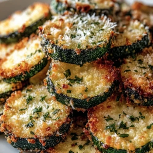 Parmesan Zucchini Chips – Crispy, Cheesy & Oven-Baked