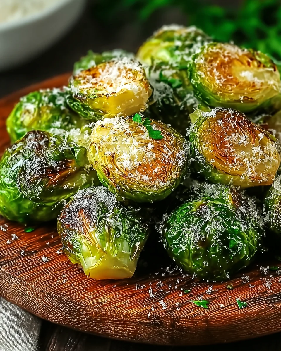 Garlic Butter Roasted Brussels Sprouts (Crispy & Easy)