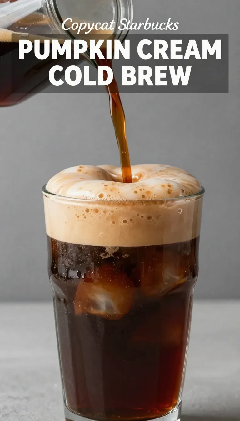 Copycat Starbucks Pumpkin Cream Cold Brew - Sanji Cuisine
